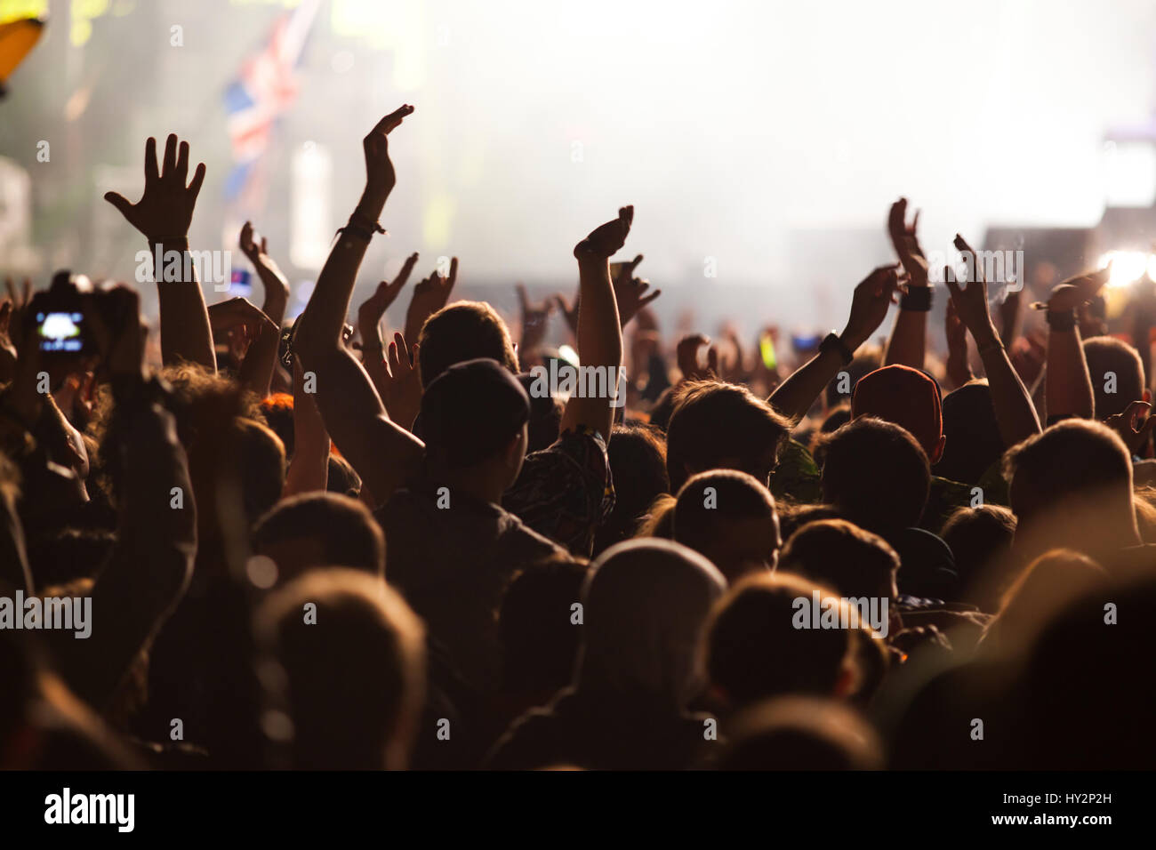 crowd at concert - summer music festival Stock Photo - Alamy