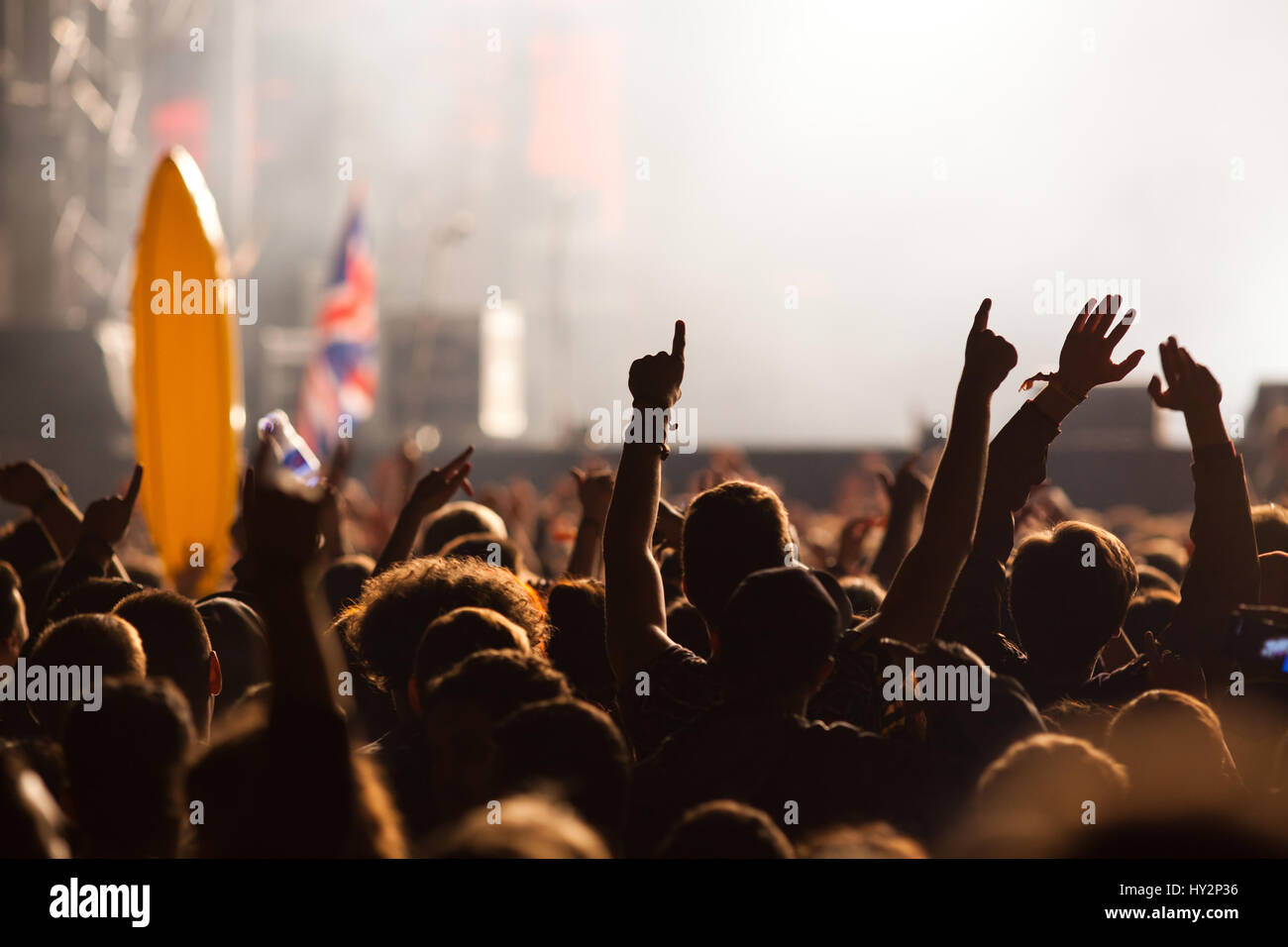 crowd at concert - summer music festival Stock Photo - Alamy