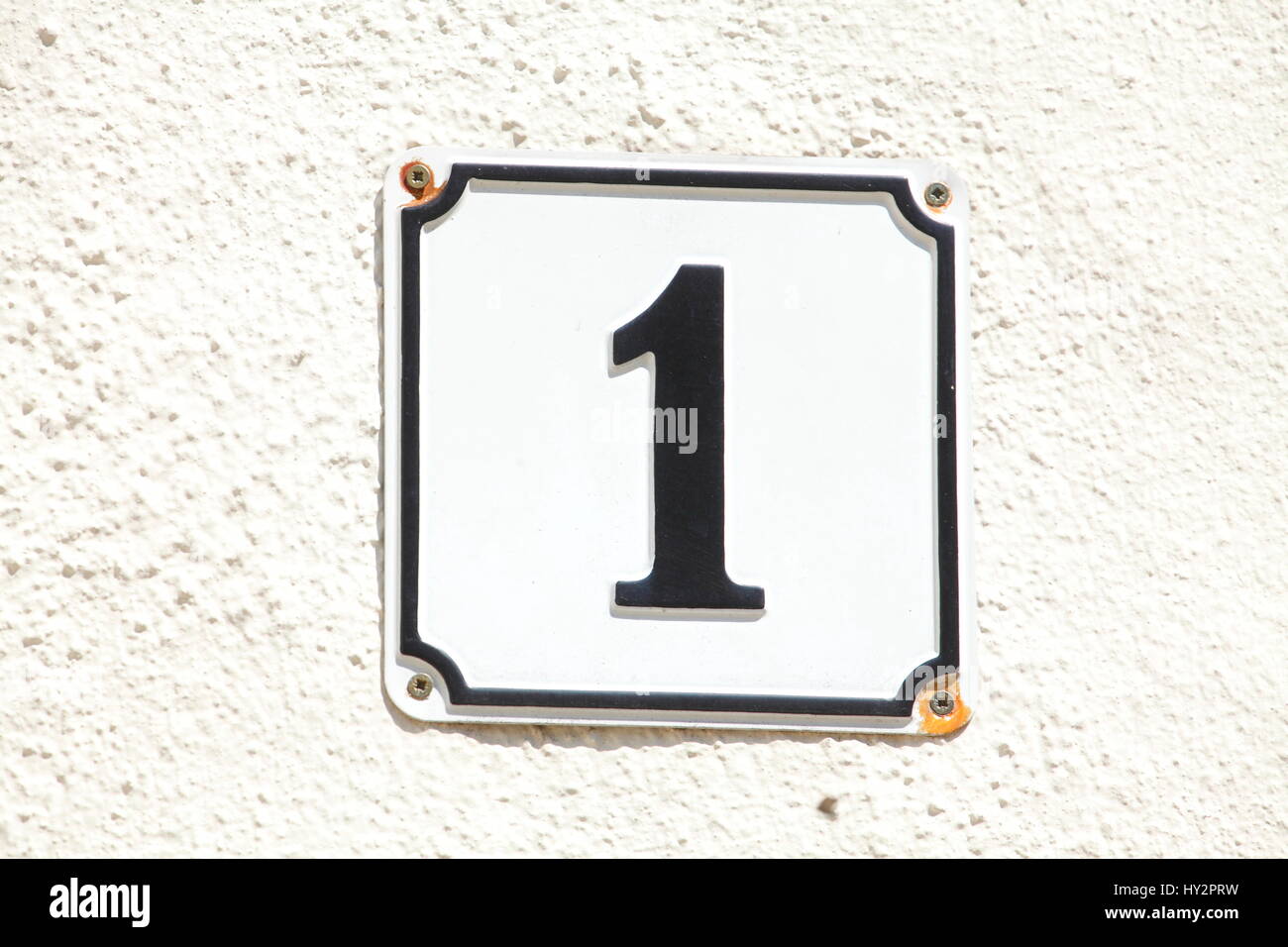 white House Number Sign Stock Photo - Alamy
