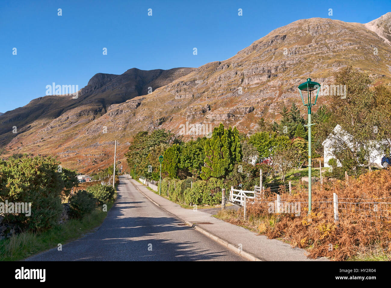 Torridon village, Upper Loch Torridon, Kinlochewe, Highland, Scotland ...