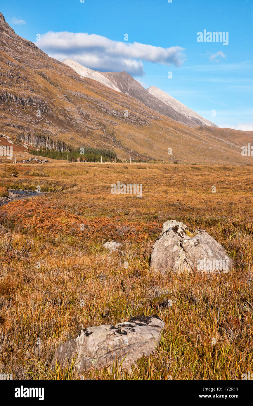 Vertical, Glen Torridon, Kinlochewe, Highland, Scotland, UK Stock Photo ...