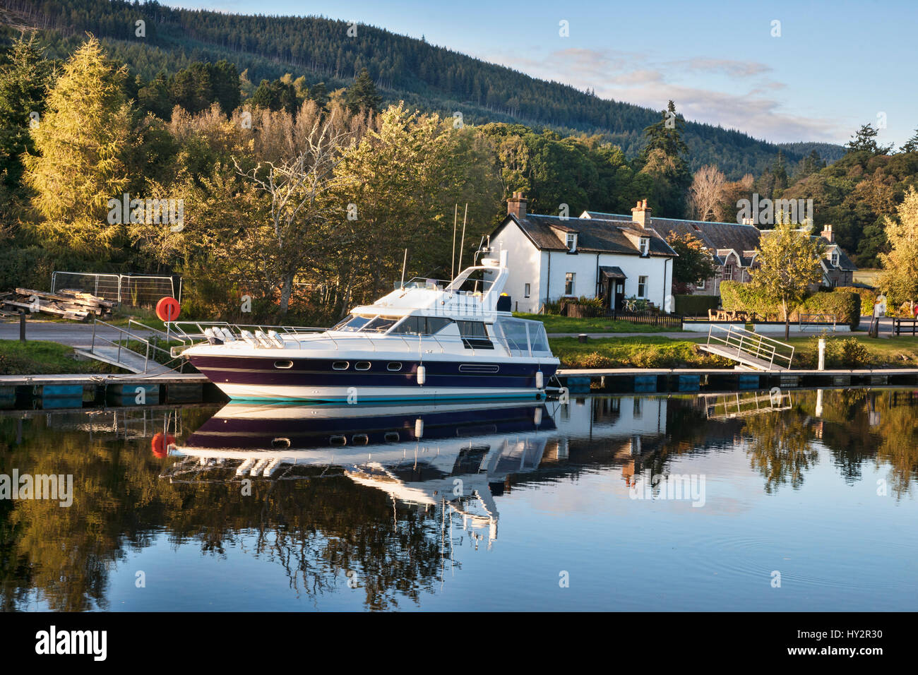Inverness, Caledonian canal, Dochgarroch, Highland, Scotland, UK Stock ...