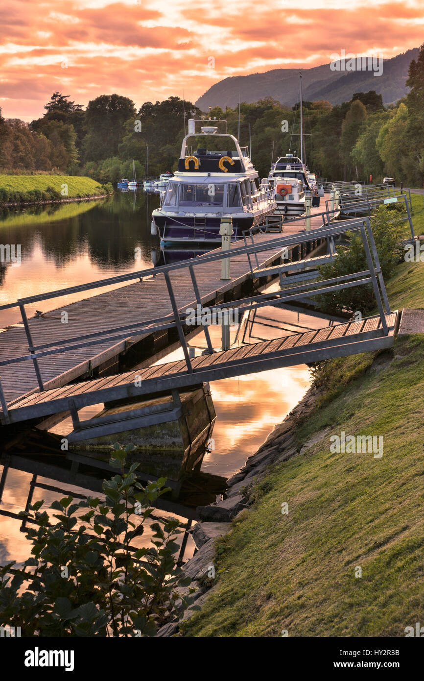 Inverness, Caledonian canal, Dochgarroch, Highland, Scotland, UK Stock ...