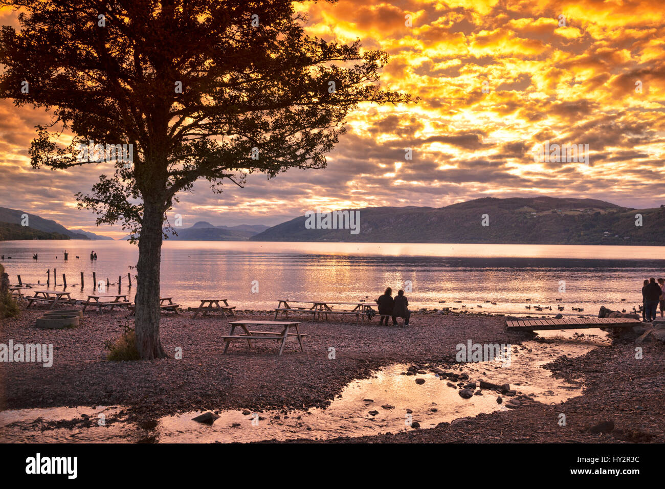 Inverness loch ness dores sunset hi-res stock photography and images ...