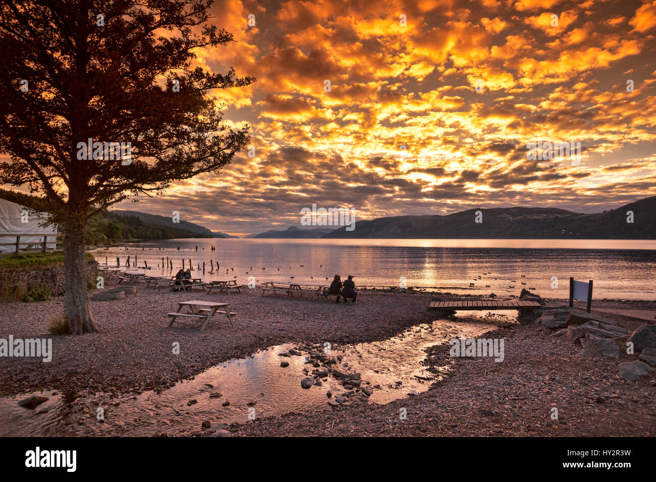Inverness loch ness dores sunset hi-res stock photography and images ...