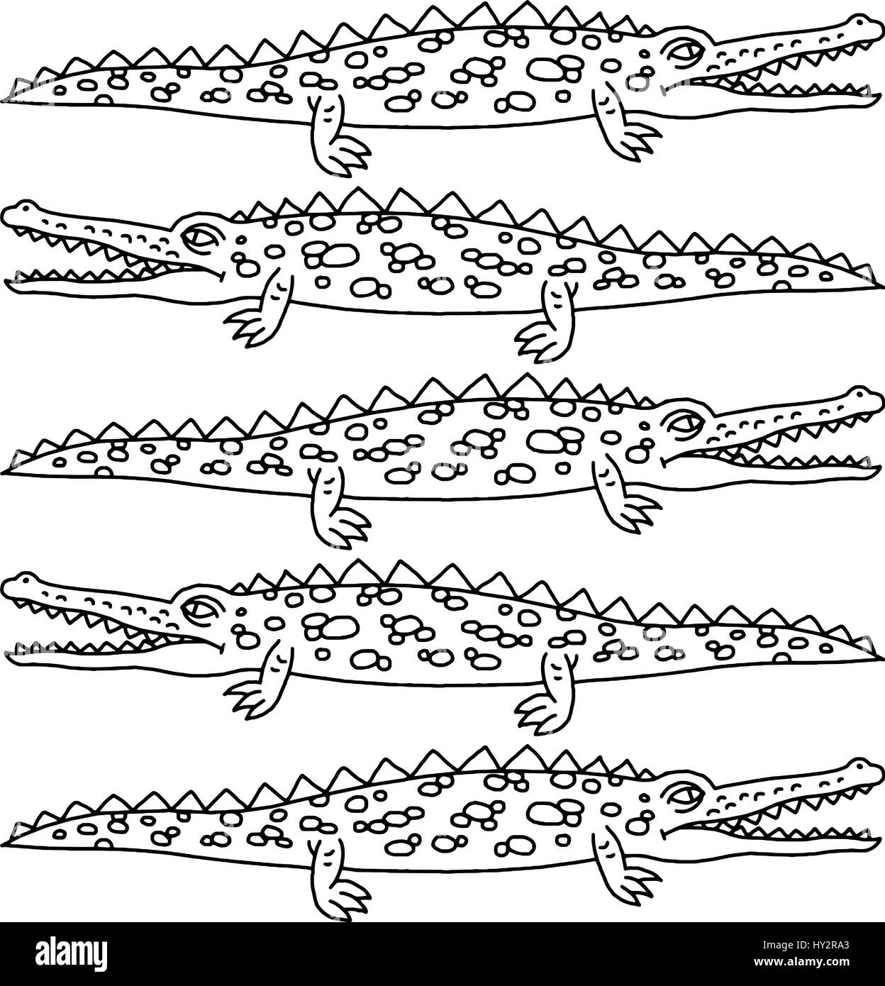 Kid animal crocodile Black and White Stock Photos & Images - Alamy