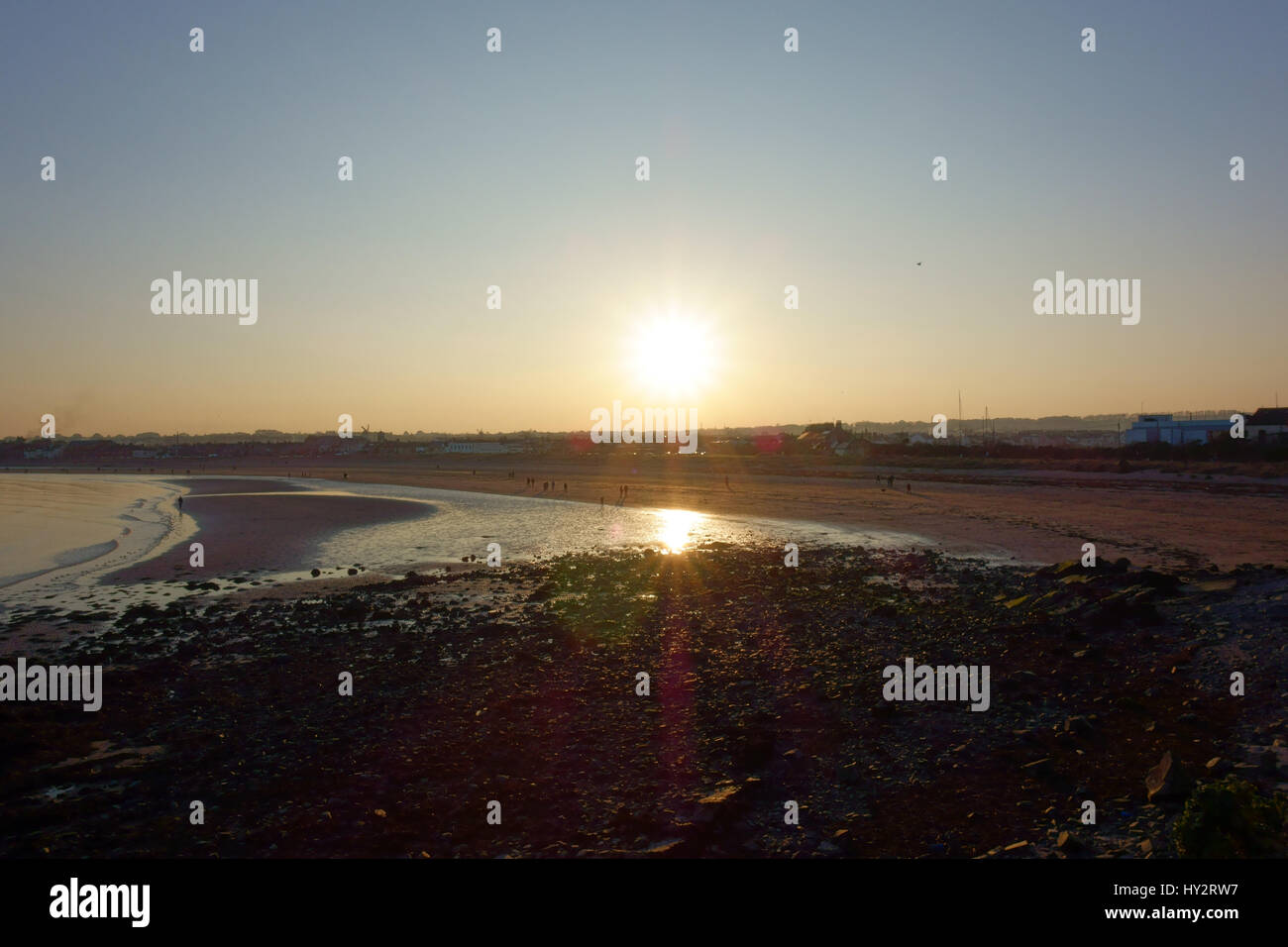 Beautiful sunset on the beach in Skerries town, Ireland Stock Photo - Alamy
