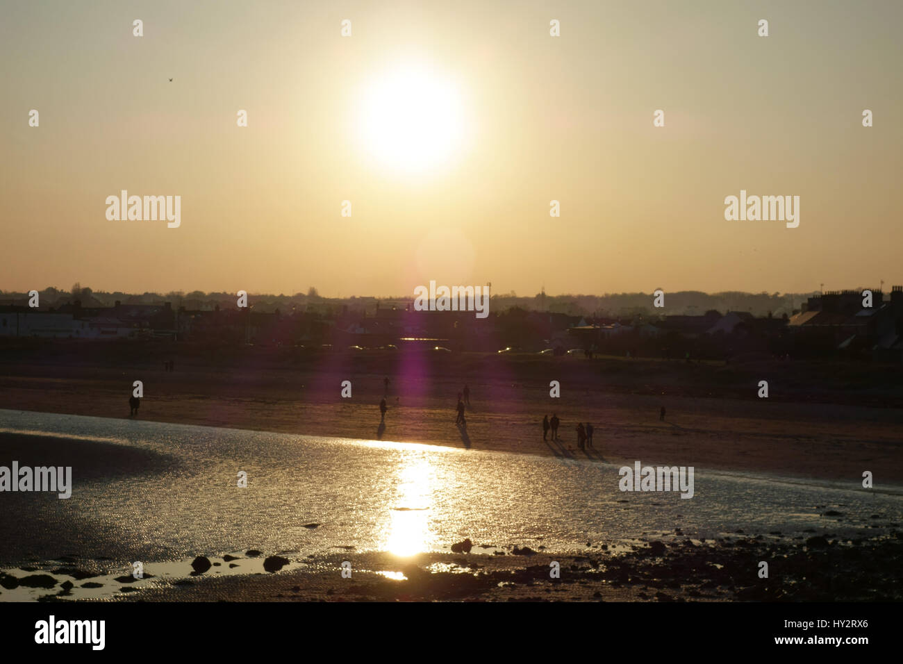 Beautiful sunset on the beach in Skerries town, Ireland Stock Photo - Alamy