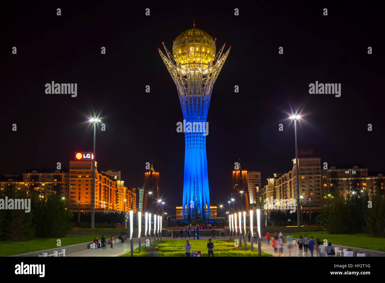 Astana cityscape night hi-res stock photography and images - Alamy