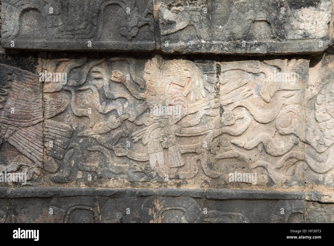 Detail of Chichen Itza Stock Photo - Alamy