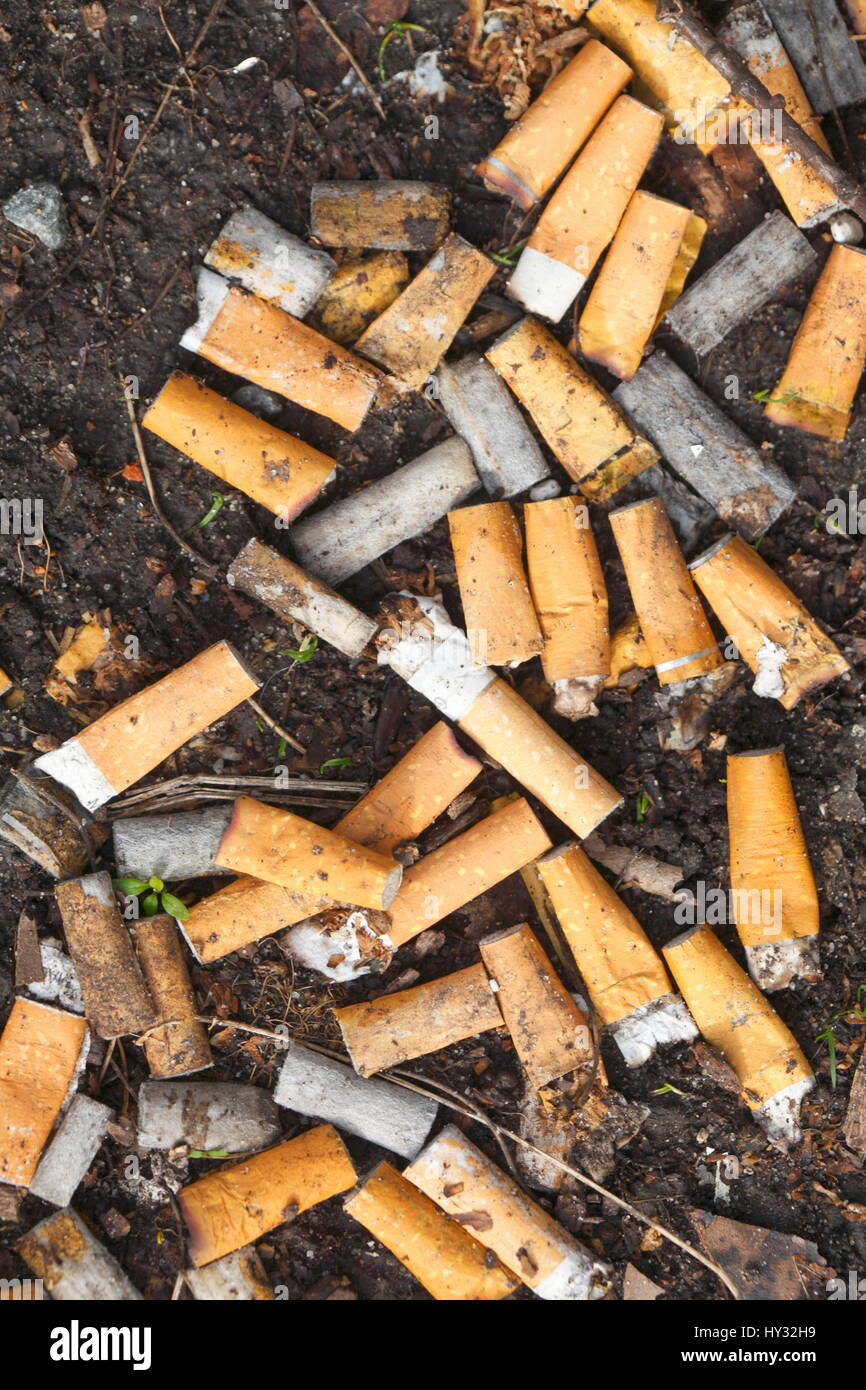 Cigarette stumps hi-res stock photography and images - Alamy