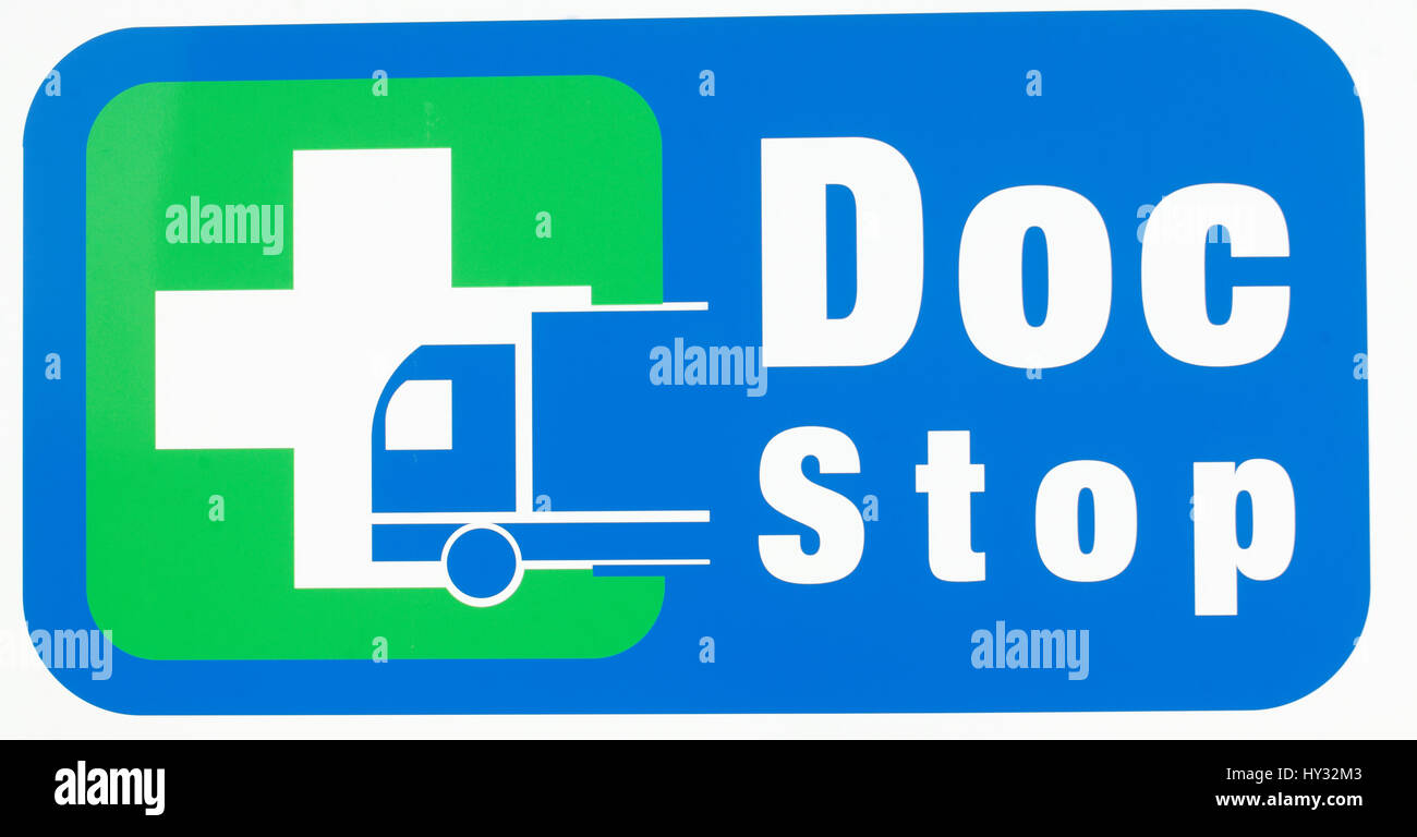 Sign Doc Stop Stock Photo - Alamy