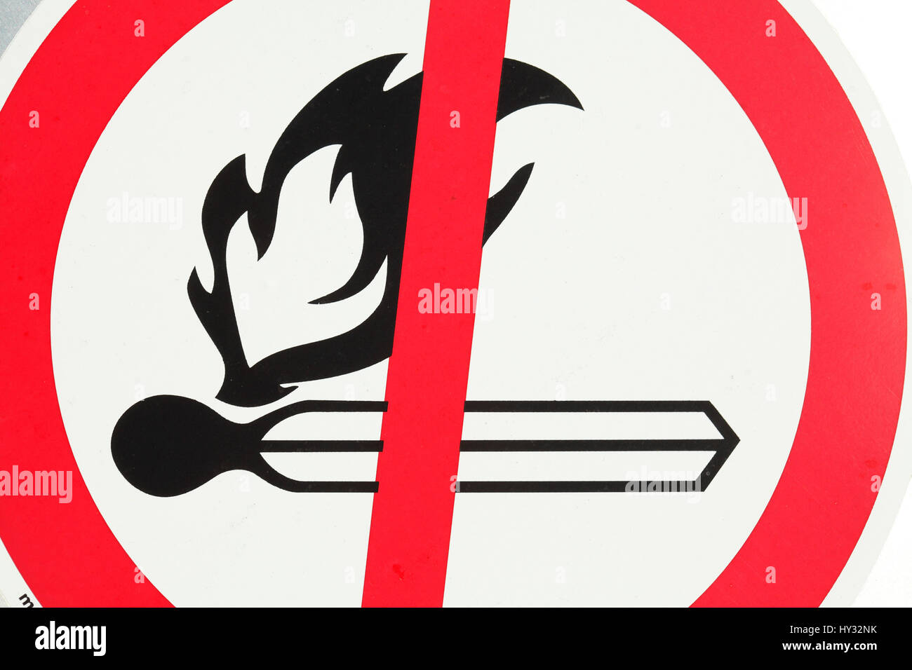 fire making prohibition sign Stock Photo - Alamy