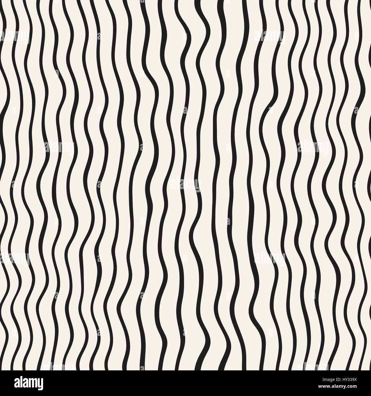 Wavy Ripple Hand Drawn Lines. Abstract Geometric Background Design ...