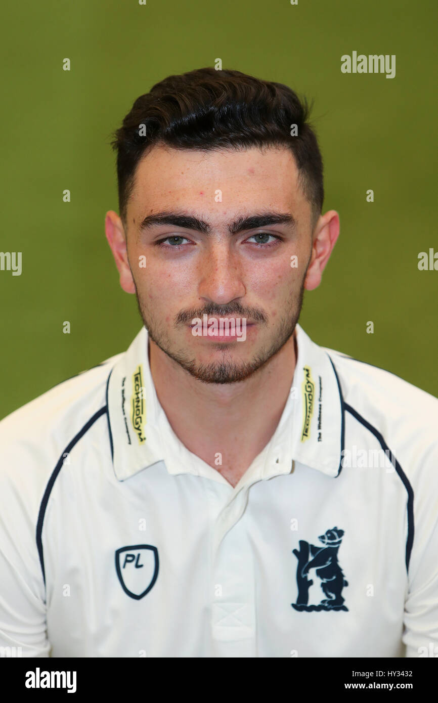 Warwickshire's George Panayi during a photocall at Edgbaston ...