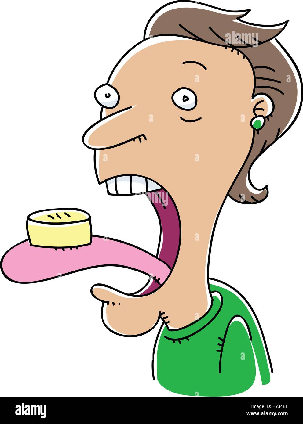 Woman supplement pill Stock Vector Images - Alamy