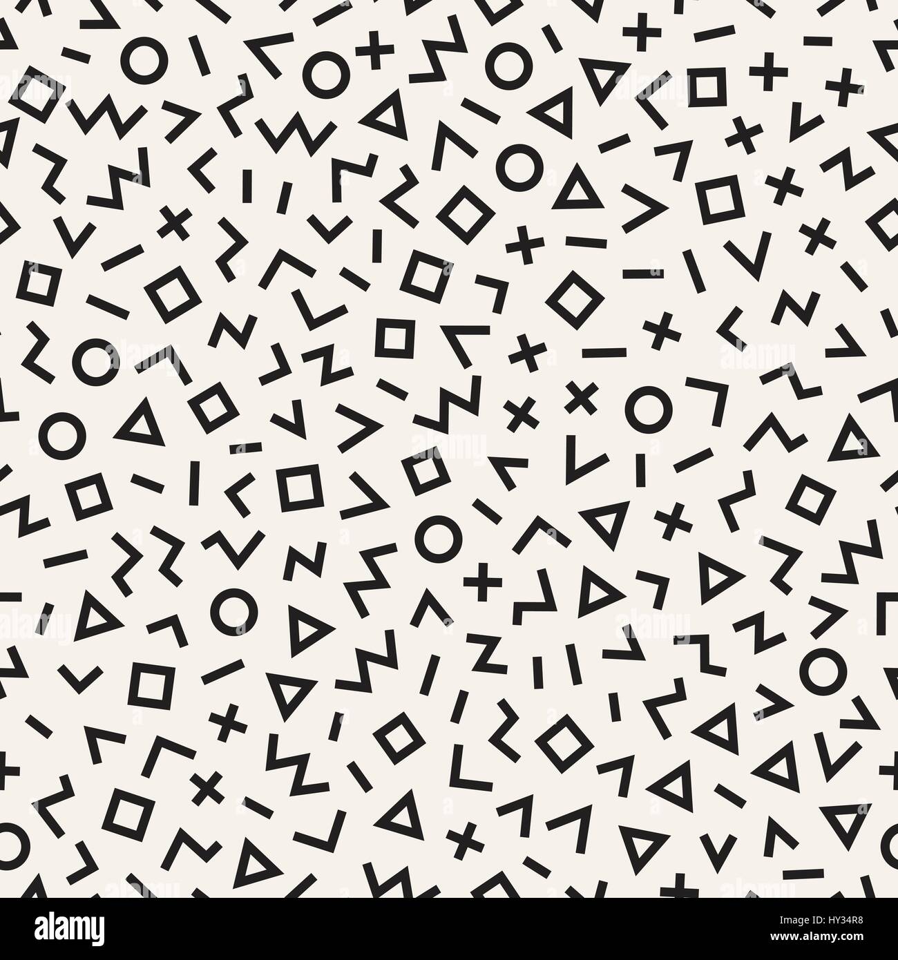 Scattered Geometric Line Shapes. Abstract Background Design. Vector ...