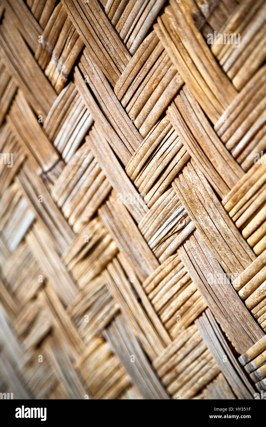 a wall build on wicker bamboo like abstract vintage surface Stock Photo ...