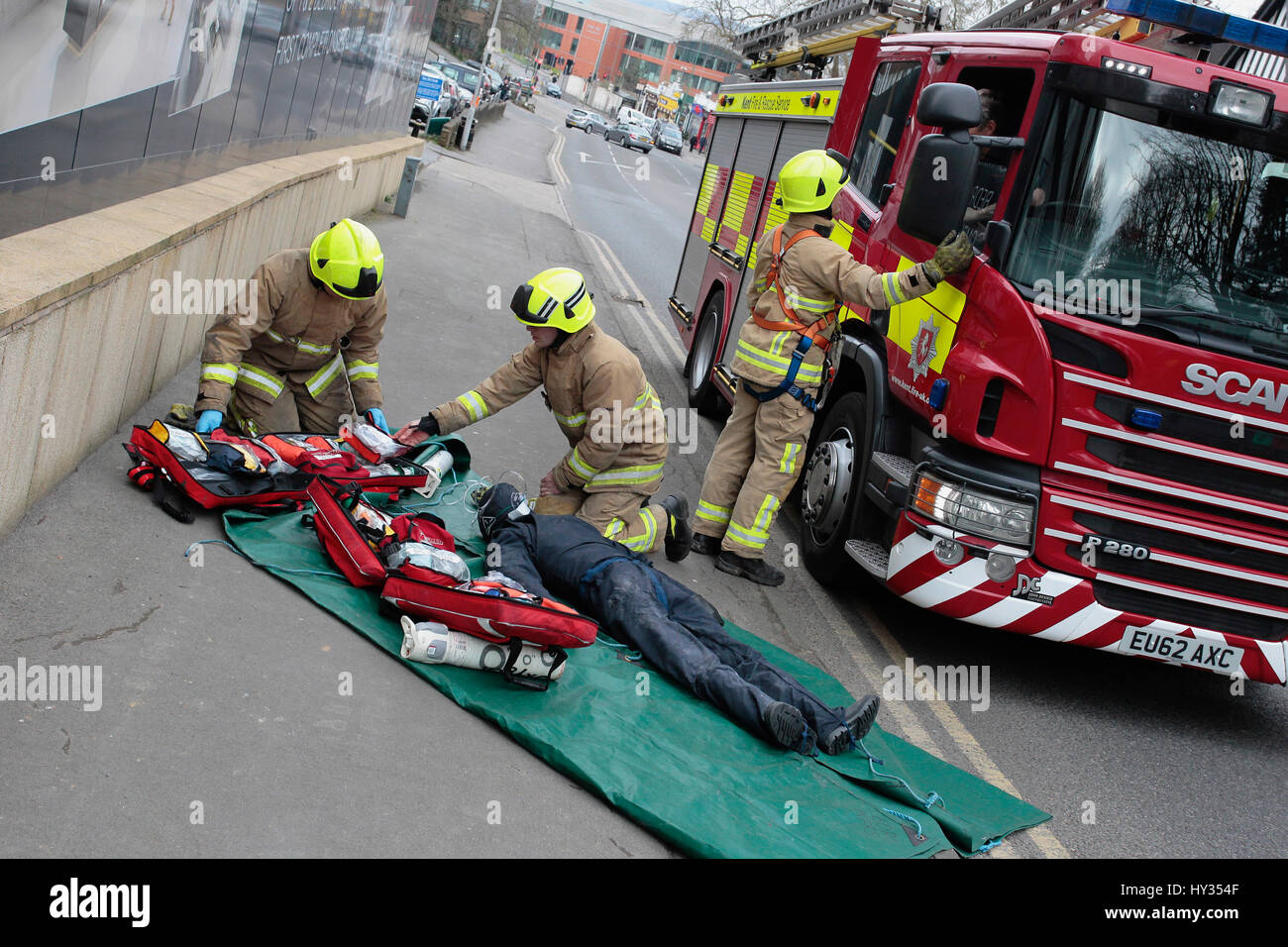 Fire department rescued hi-res stock photography and images - Alamy