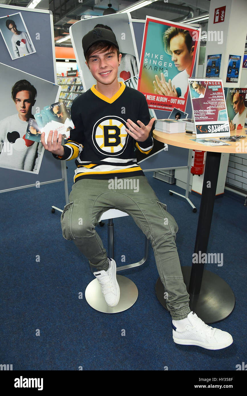 Mike SInger promoting his latest CD 'Karma' during a signing session at ...