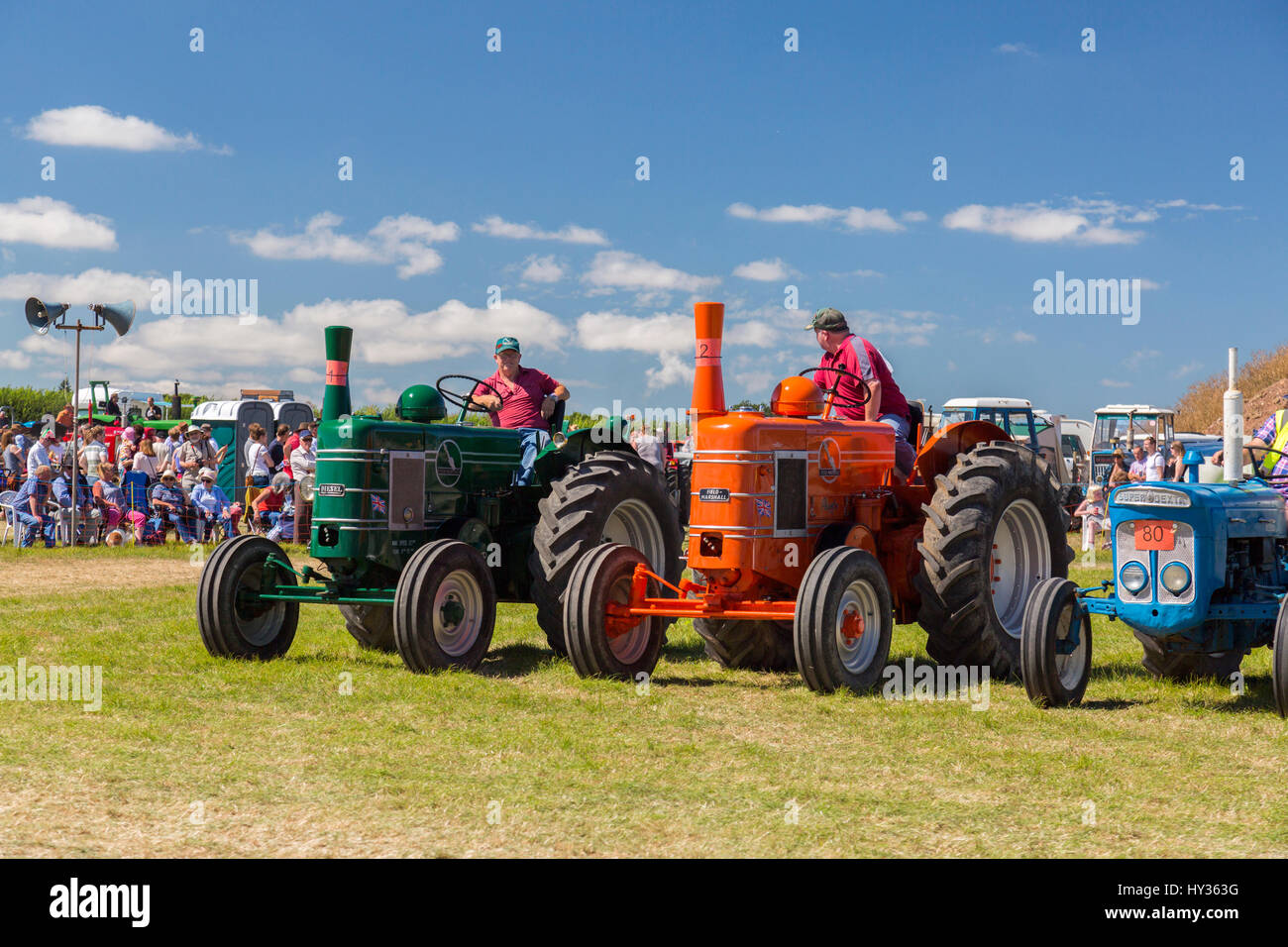 A pair of restored Field Marshall tractors at the 2016 Norton ...