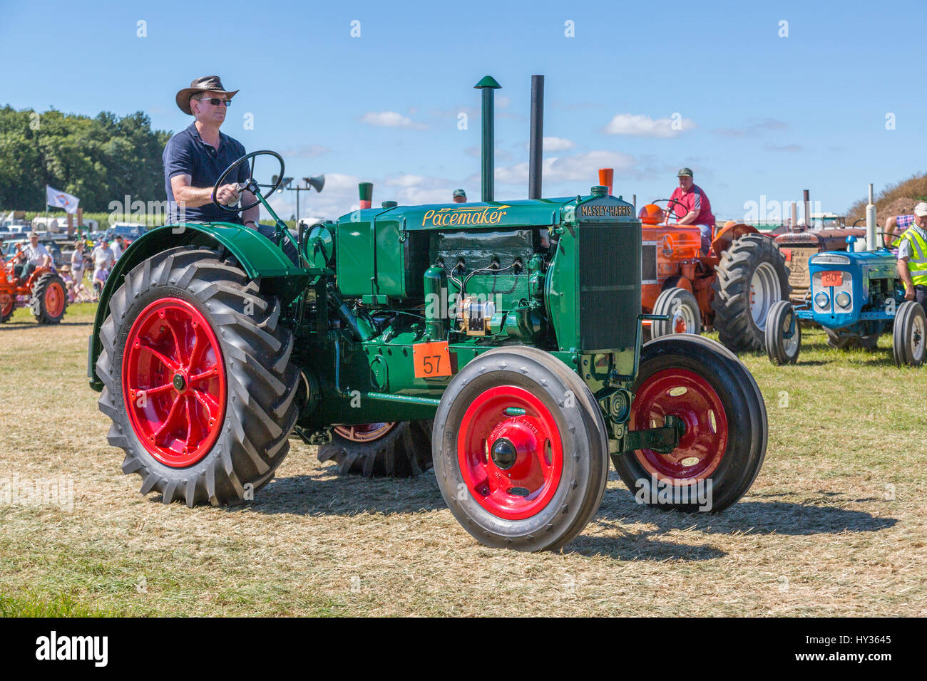 A restored Massey Harris Pacemaker tractor at the 2016 Norton ...