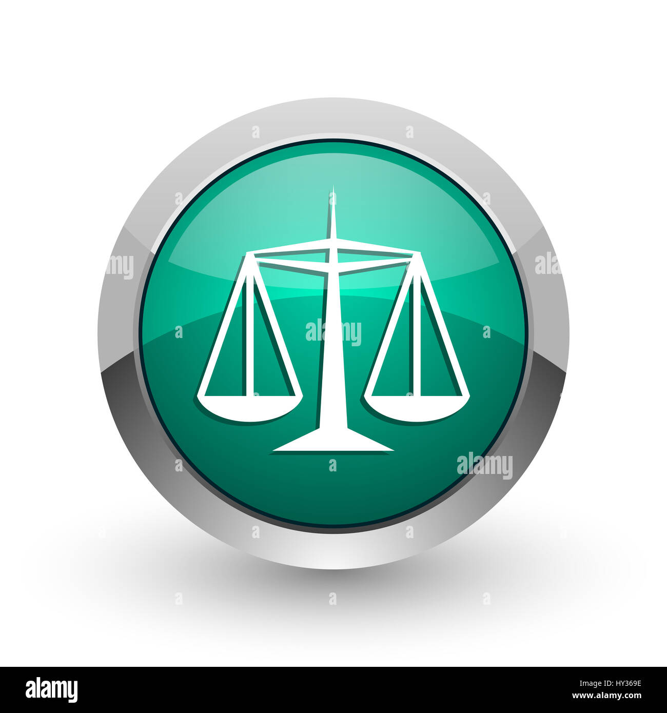 Silver scales of justice Cut Out Stock Images & Pictures - Alamy