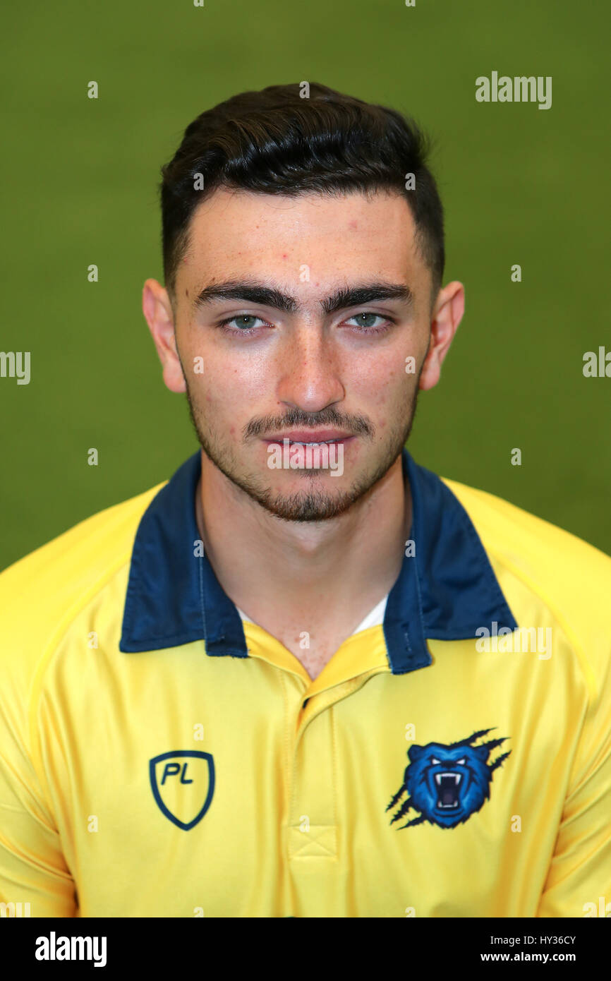 Warwickshire's George Panayi during a photocall at Edgbaston ...