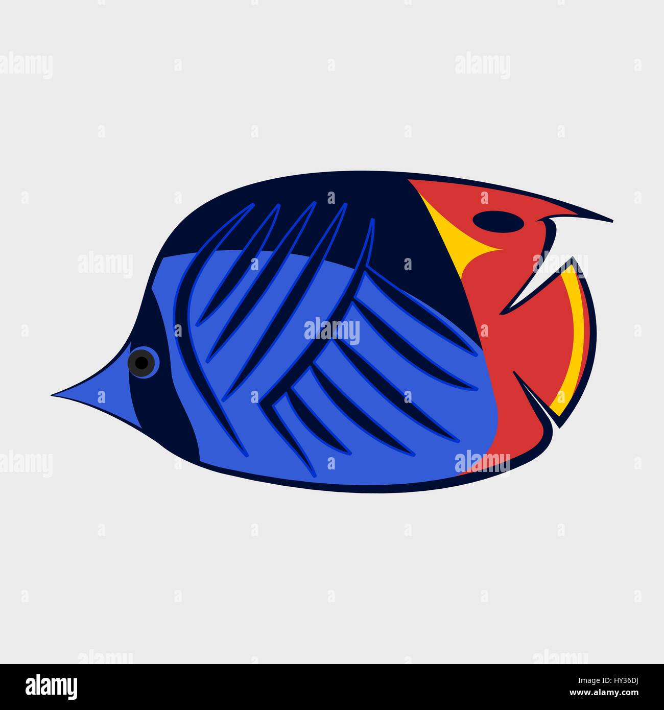 Icon reef fish Stock Vector Image & Art - Alamy