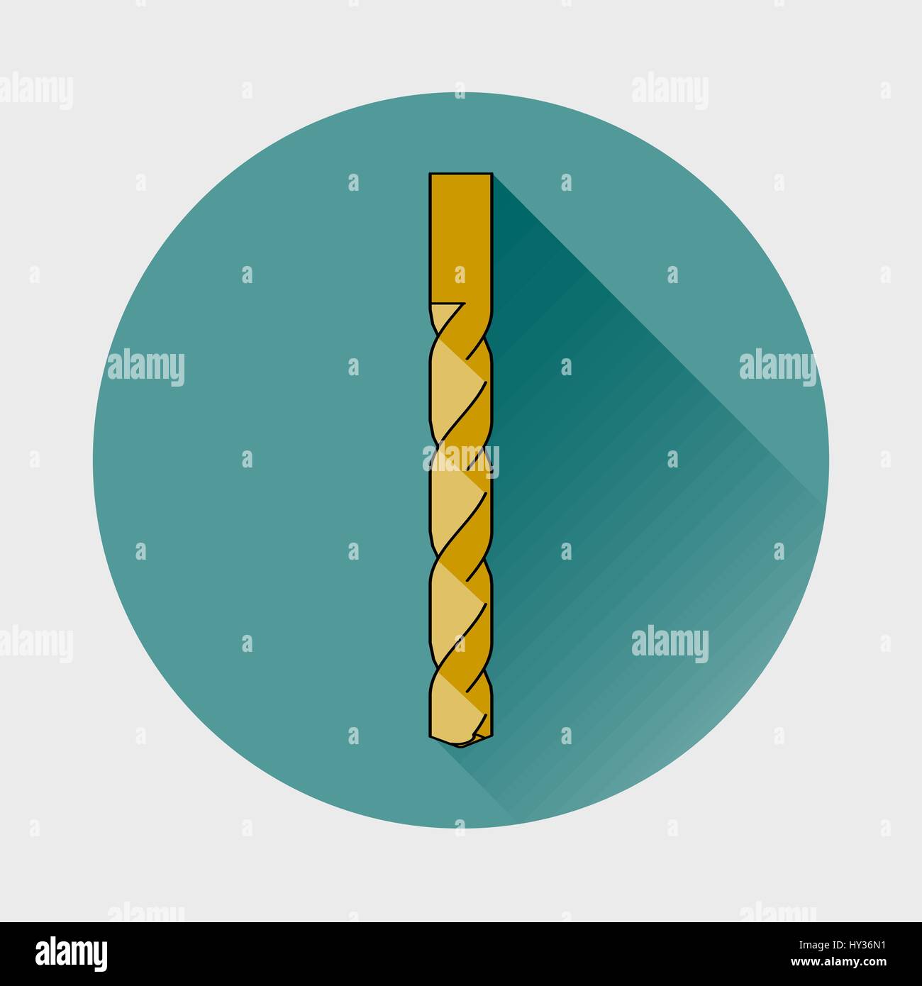 Mining drill bit Stock Vector Images - Alamy