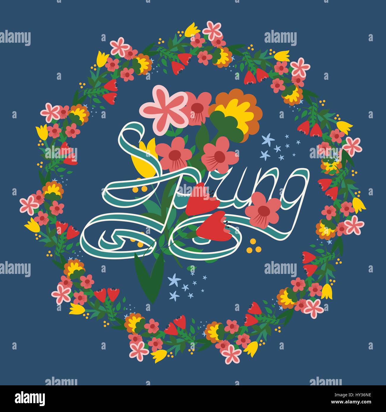 Decorative spring Stock Vector Images - Alamy