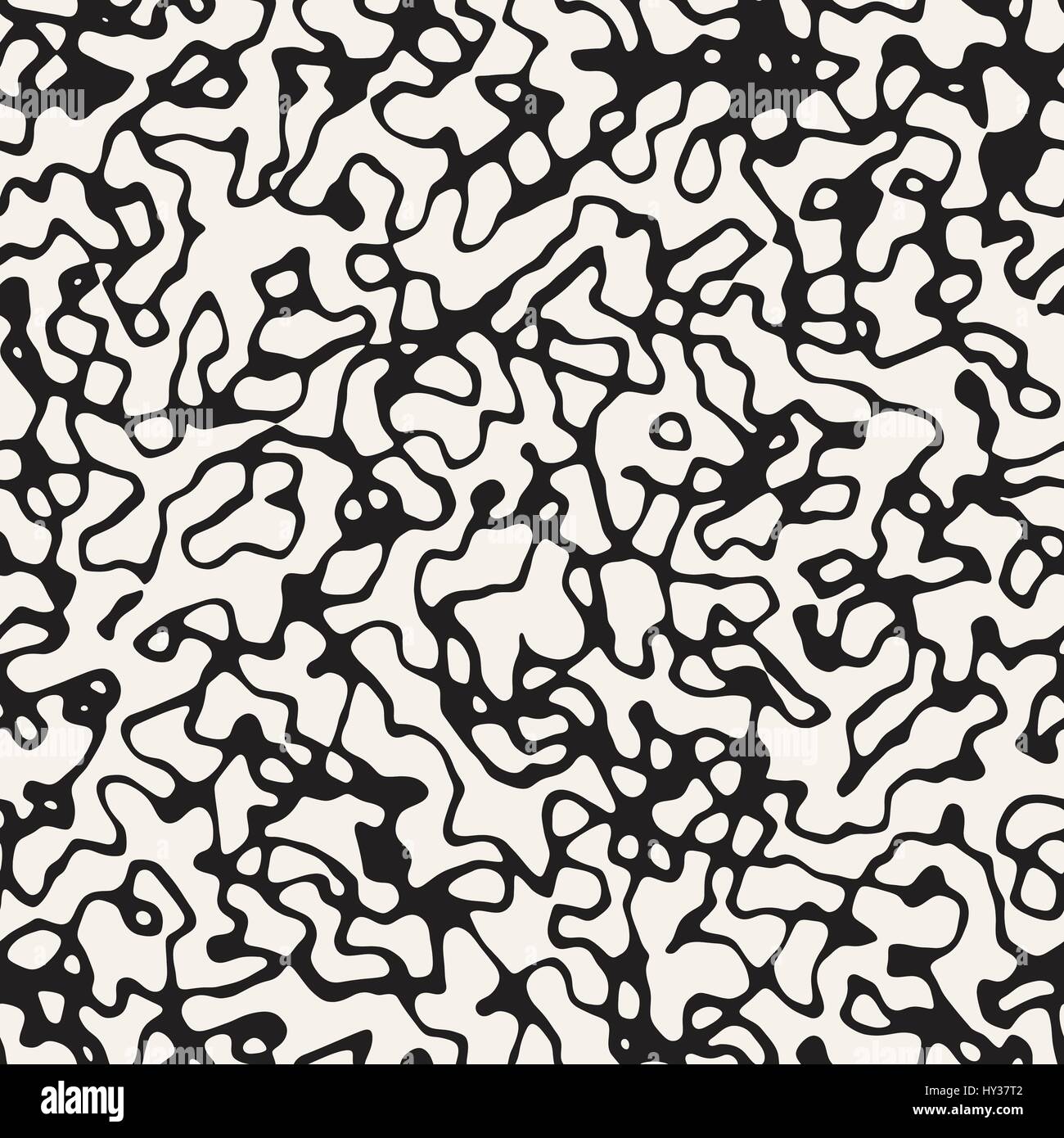 Abstract Retro Background Design. Vector Seamless Black And White ...