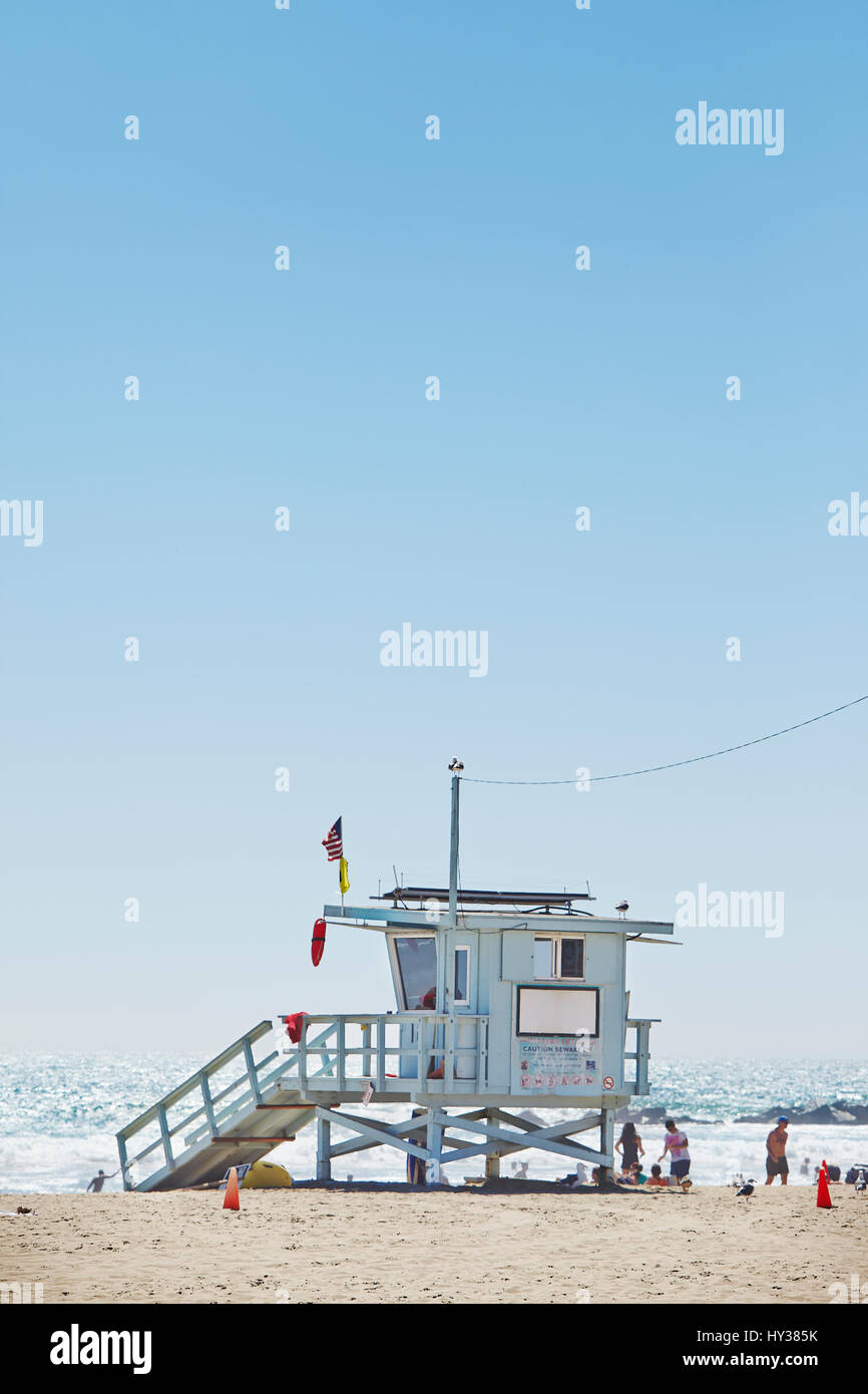 White Lifeguard Hut Venice Beach High Resolution Stock Photography and ...