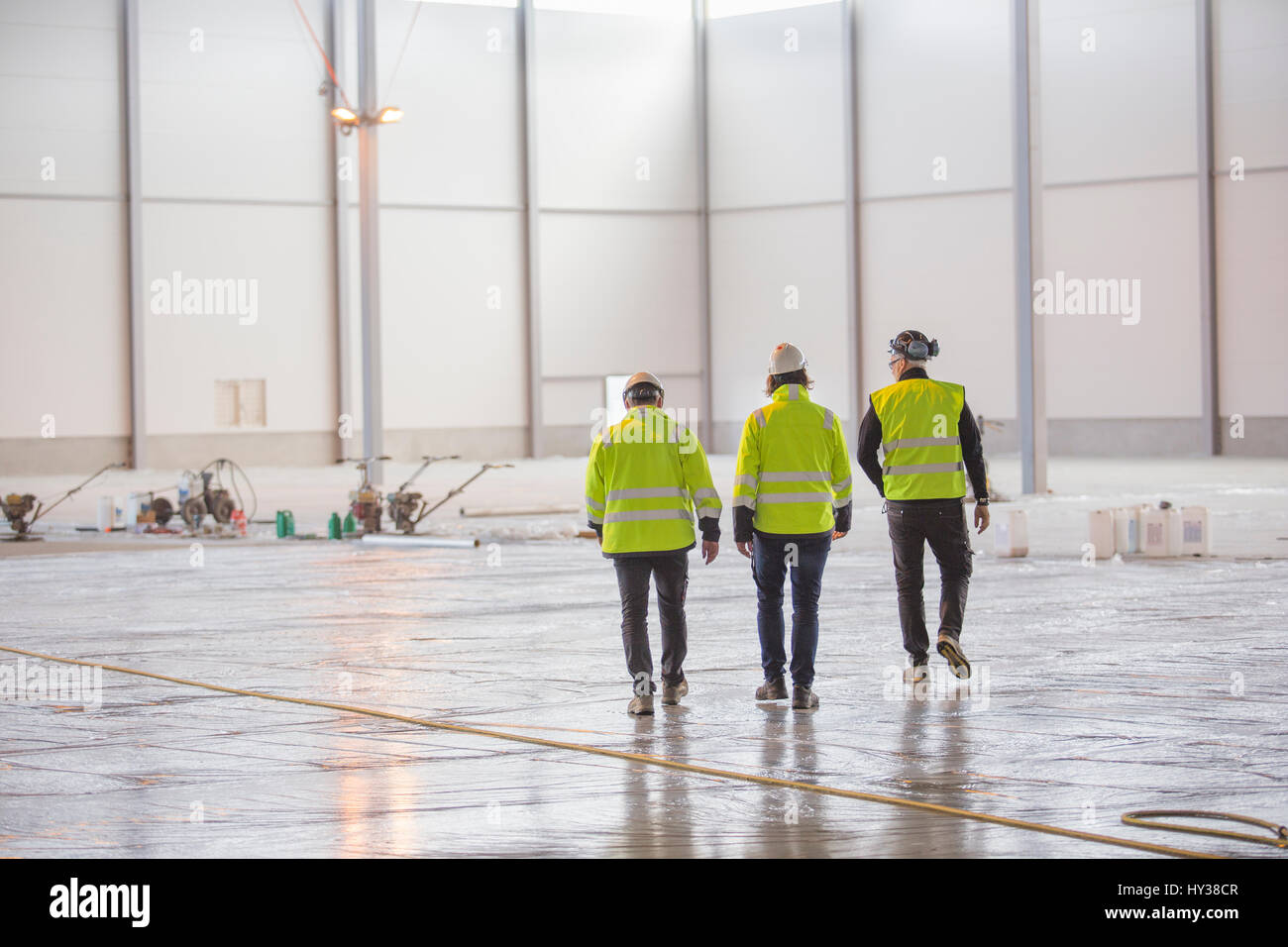 Sweden, Three engineers at work Stock Photo - Alamy