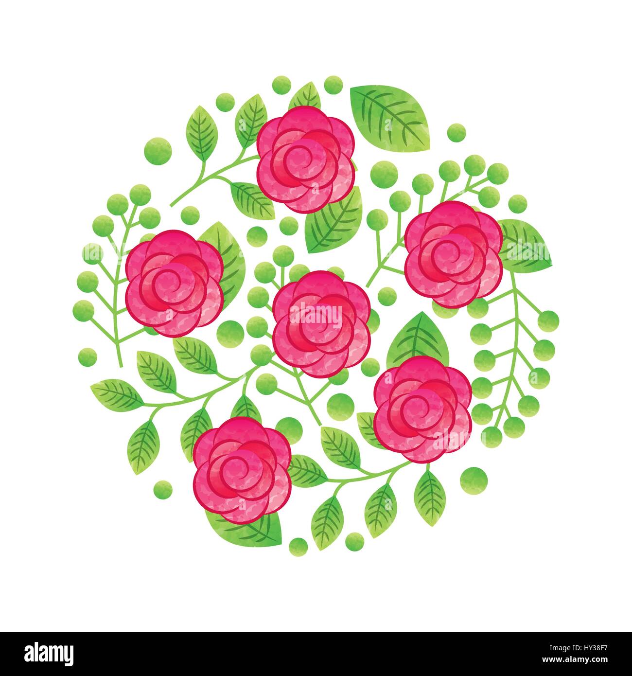 Circle Flower Design Pattern