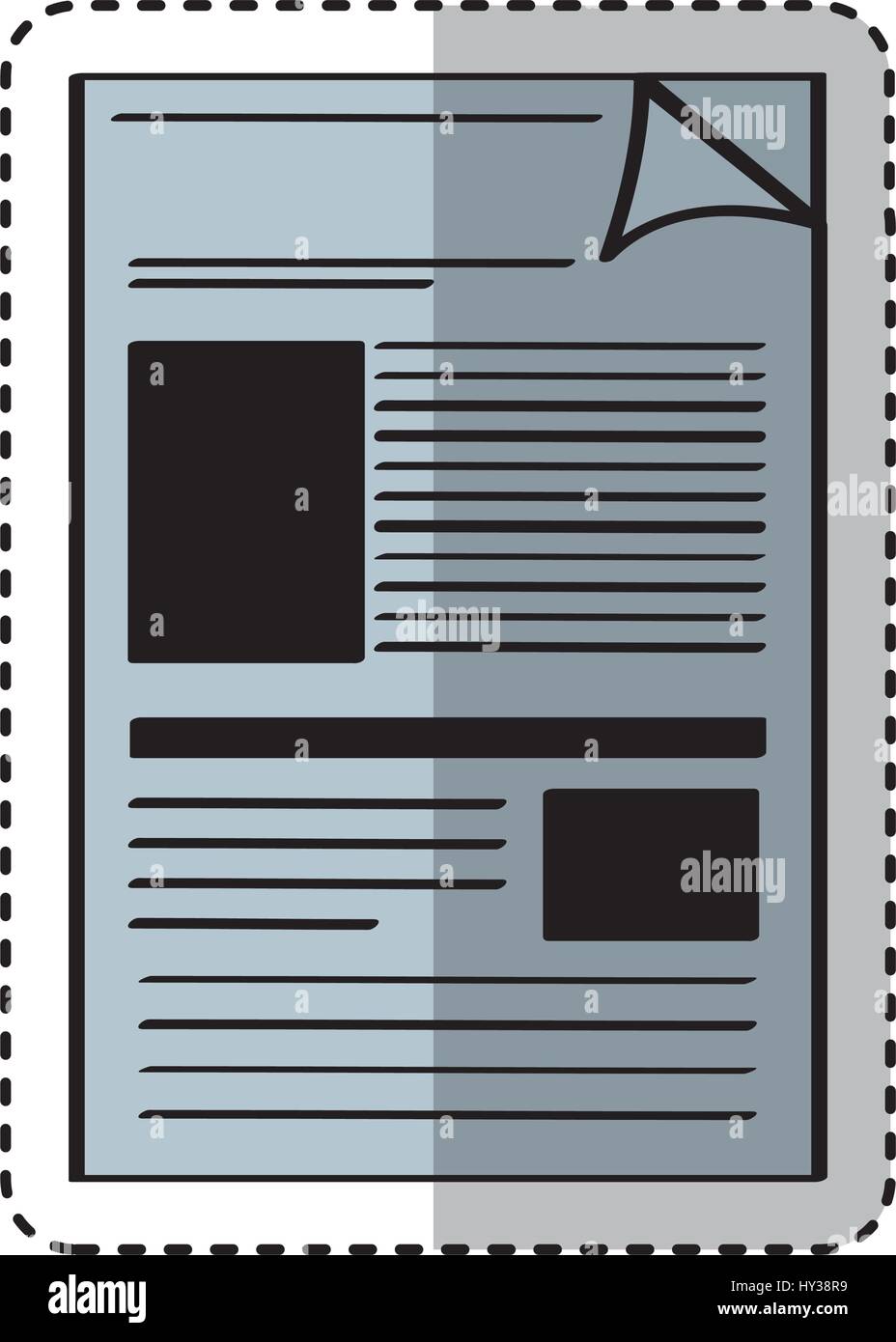 newspaper notices isolated icon vector illustration design Stock Vector ...