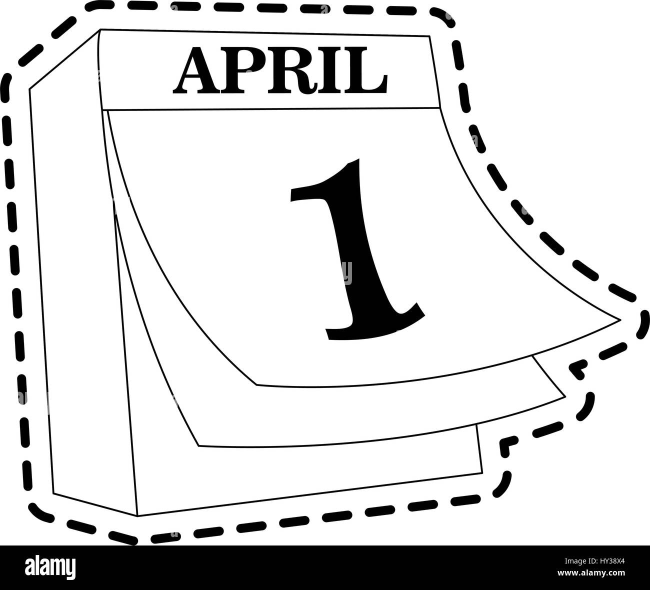 april 1 icon image Stock Vector Image & Art - Alamy