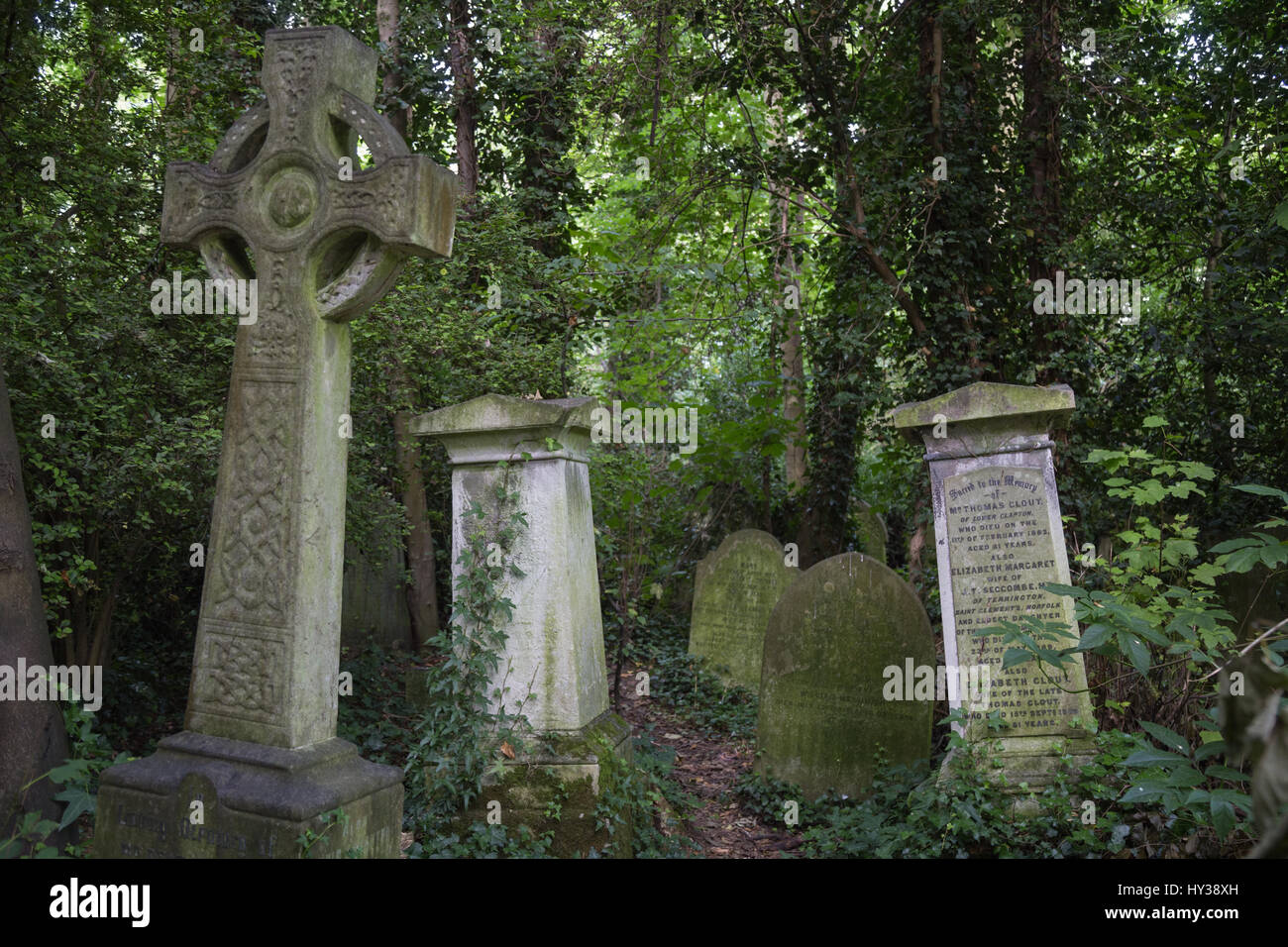 Abney cemetery summer hi-res stock photography and images - Alamy