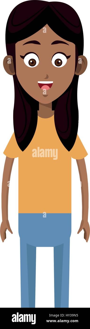 girl cartoon icon Stock Vector Image & Art - Alamy