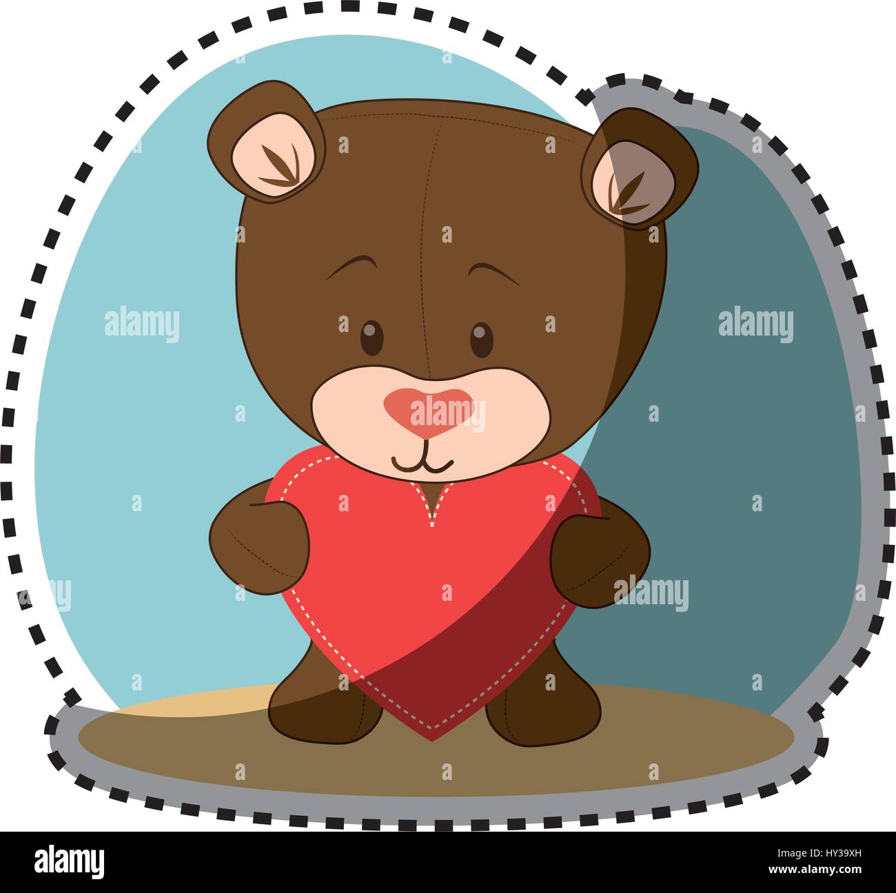 cute bear teddy icon Stock Vector Image & Art - Alamy