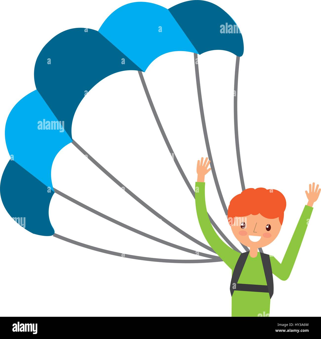 Action man parachute Stock Vector Images - Alamy