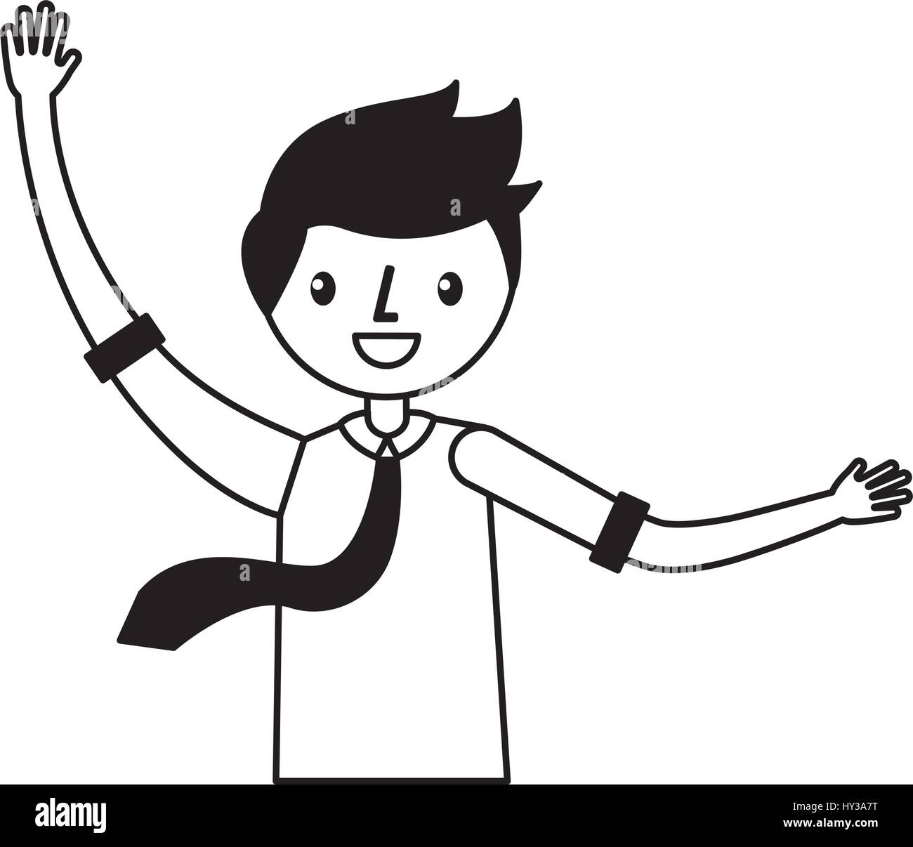 businessman celebrating avatar character Stock Vector Image & Art - Alamy