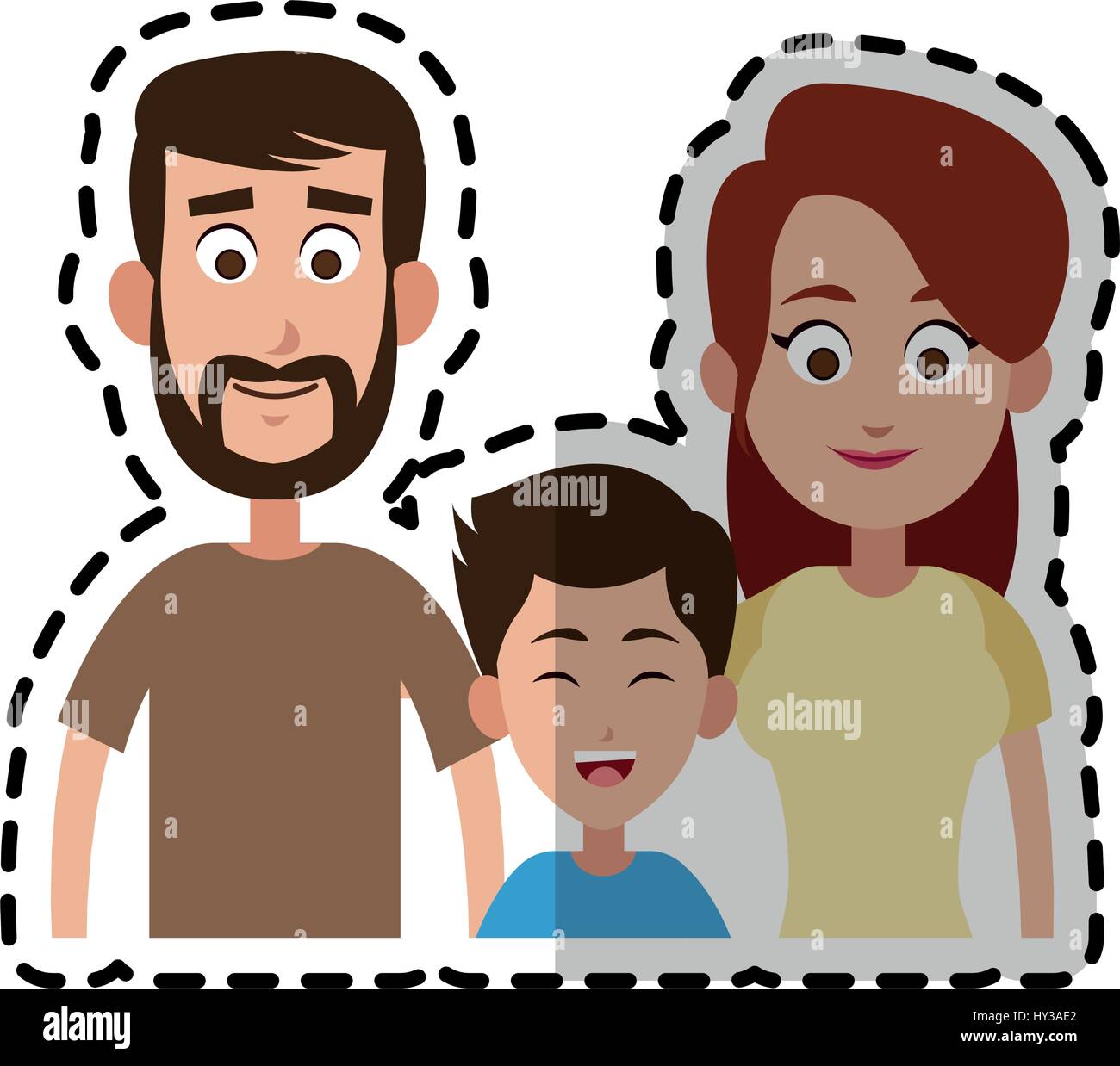 happy family icon image Stock Vector Image & Art - Alamy