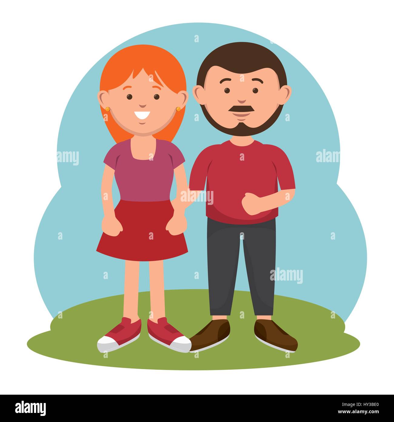 parent couple avatars characters Stock Vector Image & Art - Alamy