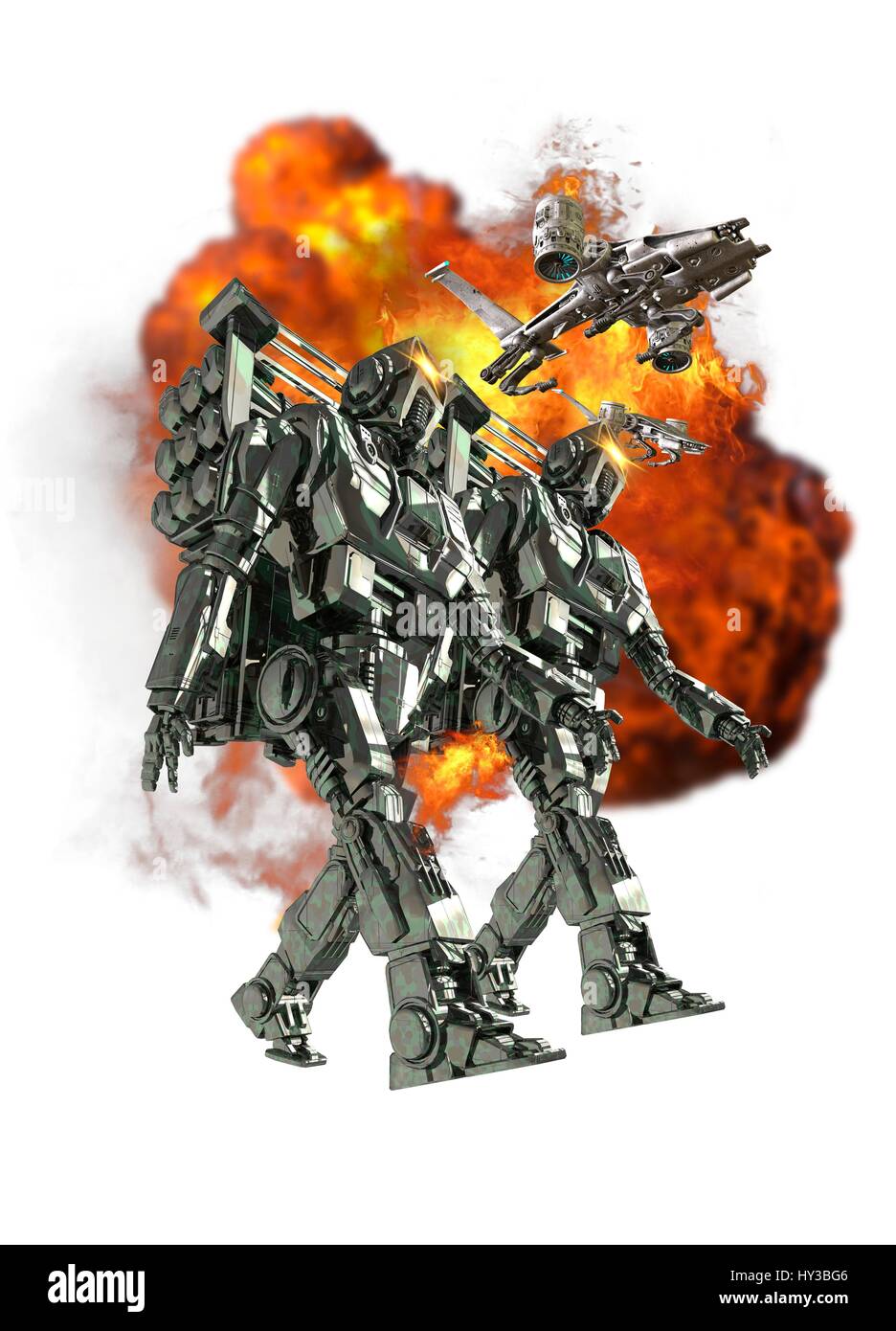 Robotic soldiers hi-res stock photography and images - Alamy