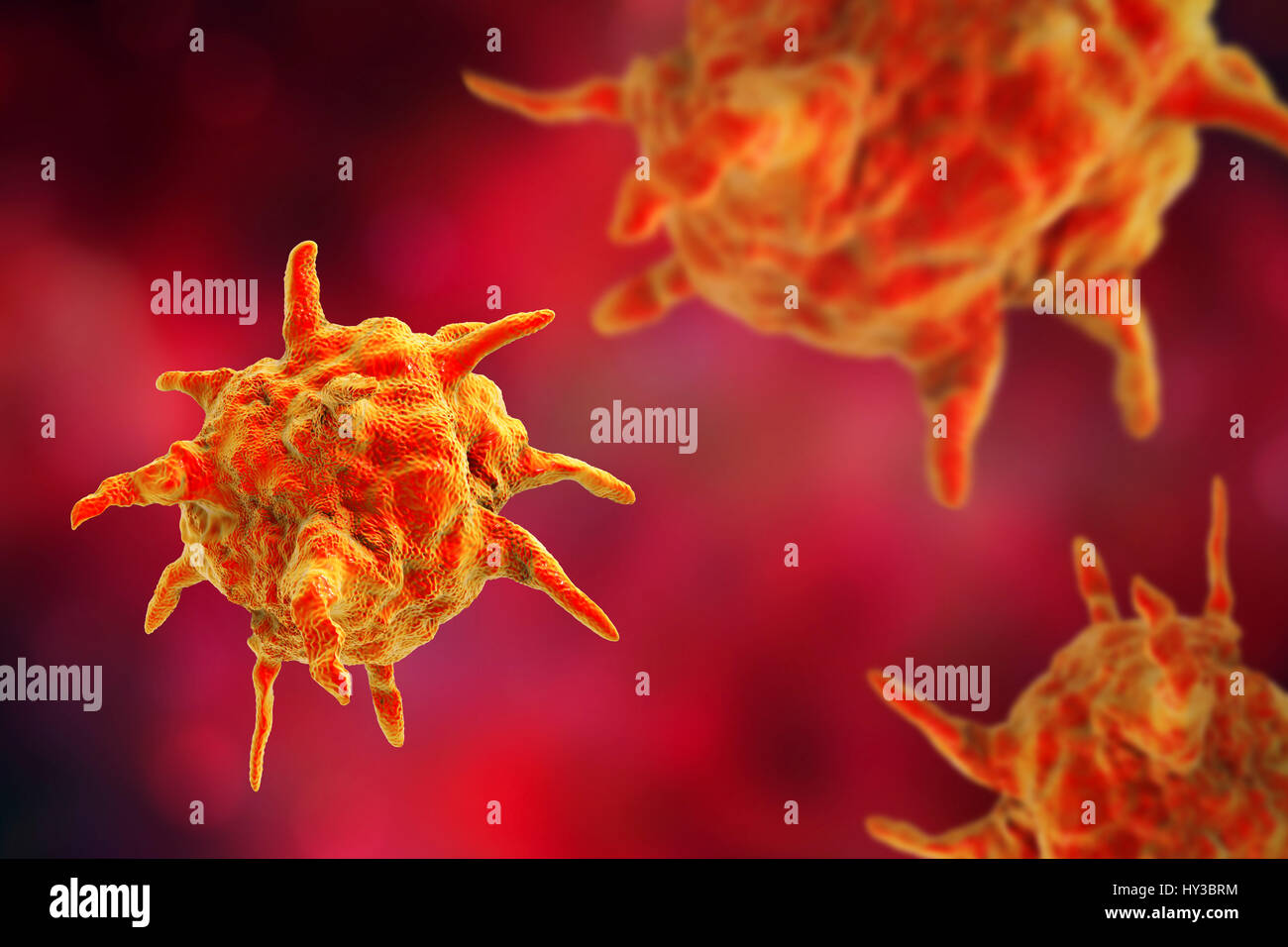 Illustration of a virus particle Stock Photo - Alamy