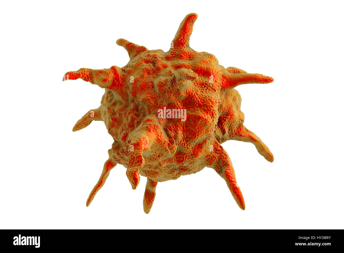 Illustration of virus particles Stock Photo - Alamy