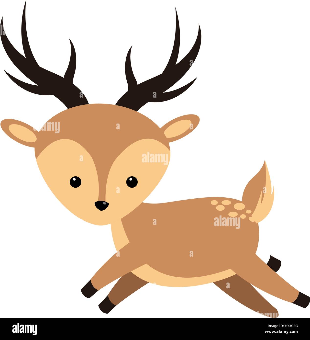 cute deer icon Stock Vector Image & Art - Alamy