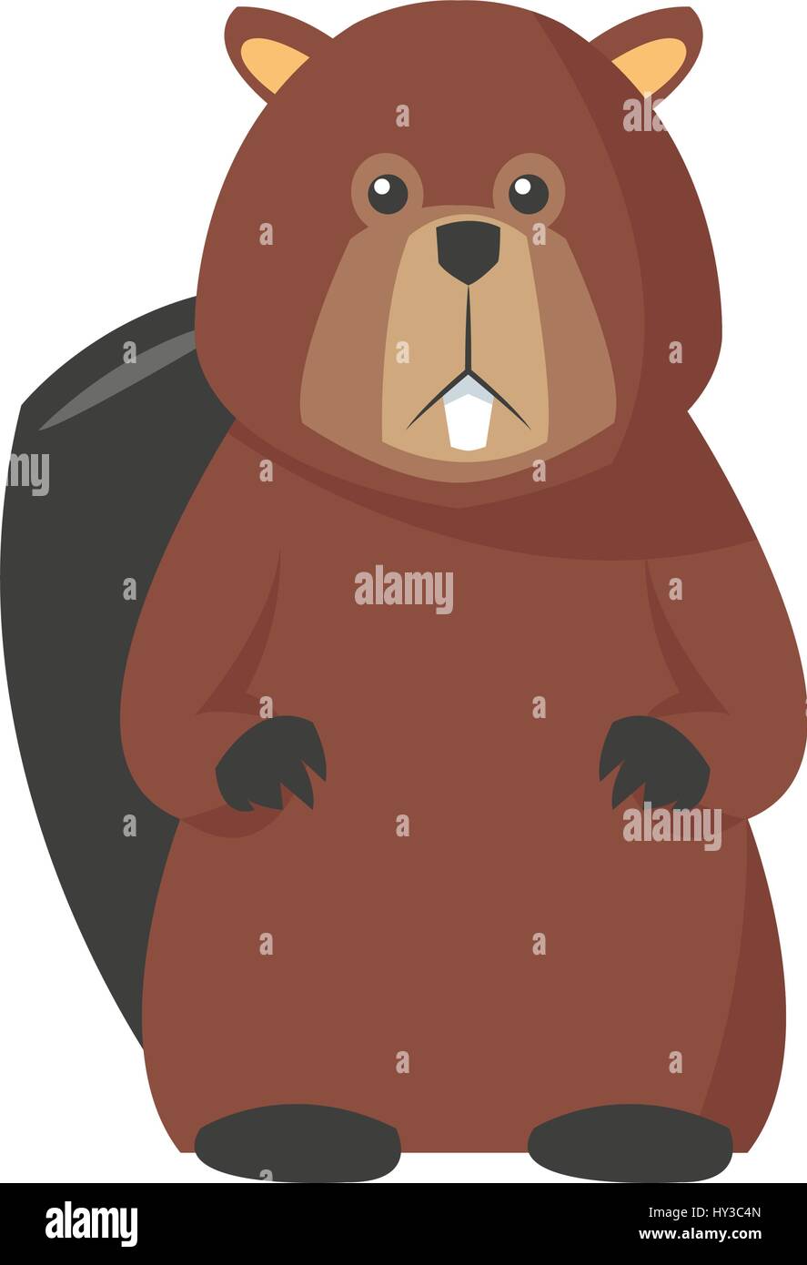 beaver cartoon icon Stock Vector Image & Art - Alamy