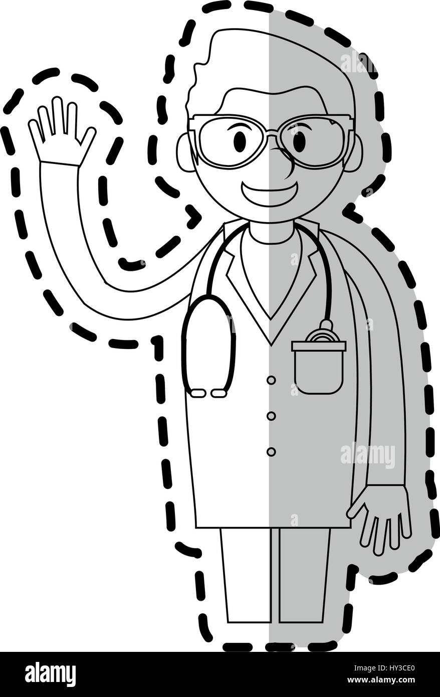 medical doctor cartoon icon image Stock Vector Image & Art - Alamy